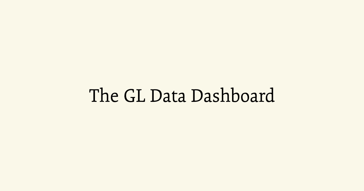 The GL Data Dashboard - GL Assessment